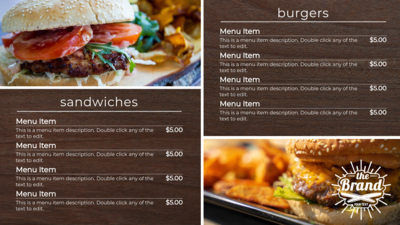 Menus for Digital Signage | MangoSigns
